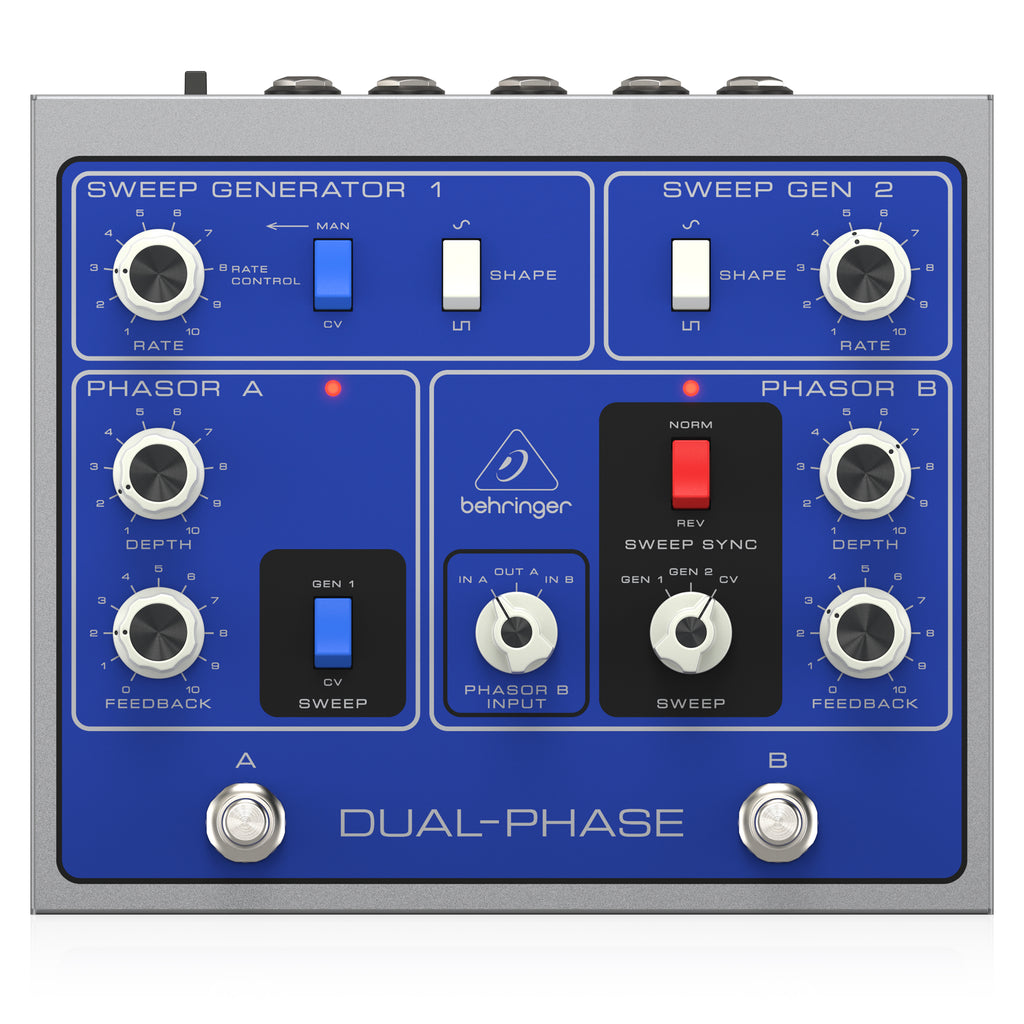 Behringer DUAL-PHASE Analog Phase Shift Guitar Pedal